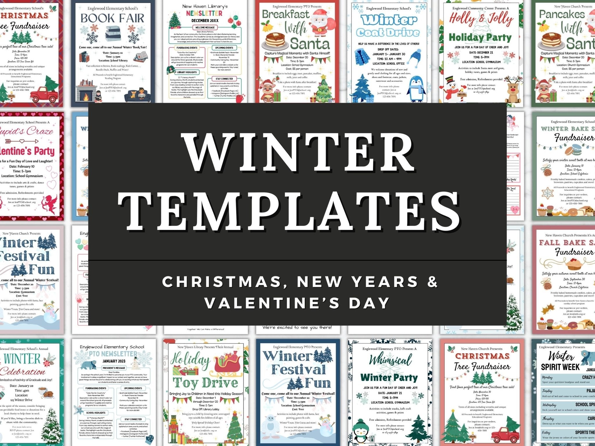 Winter Event Templates – Template My Life | TML Design