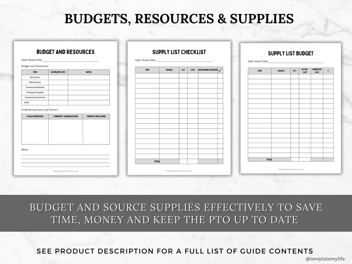 Back to School Open House Planning Guide for PTO/PTA - Organized ...