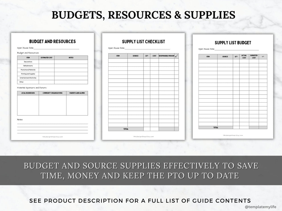 Back to School Open House Planning Guide for PTO/PTA - Organized ...