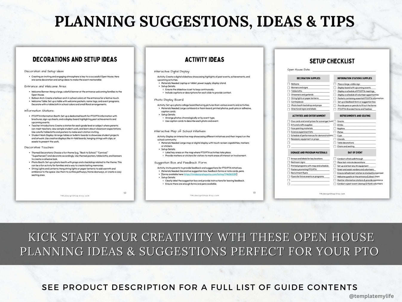 Back to School Open House Planning Guide for PTO/PTA - Organized ...