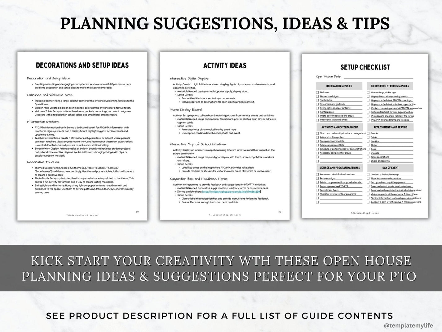 Back to School Open House Planning Guide for PTO/PTA - Organized ...