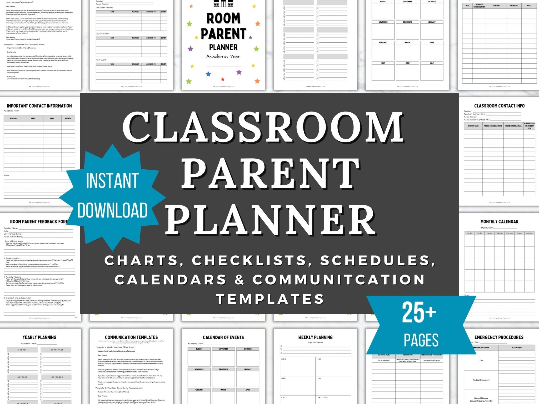 Classroom Parent Planner - Organized & Effective Classroom Support ...