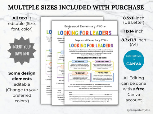 PTO Election Nomination Form editable template - Efficient Submissions ...