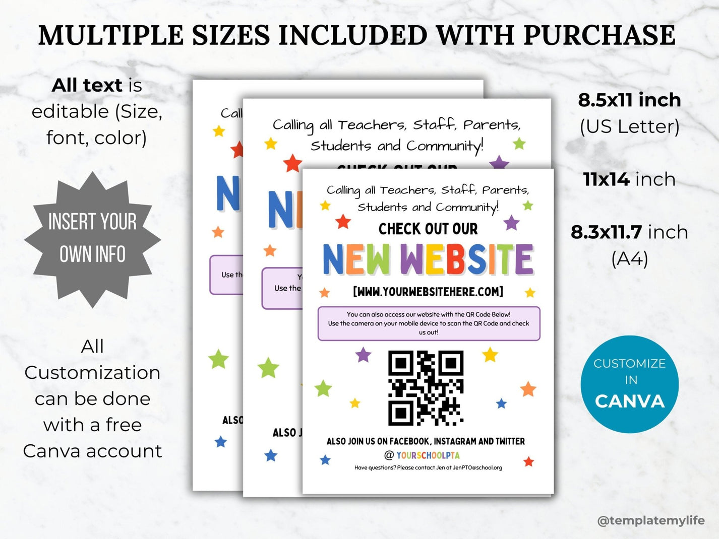 New Website Launch Flyer Template - Announce & Attract Visitors ...