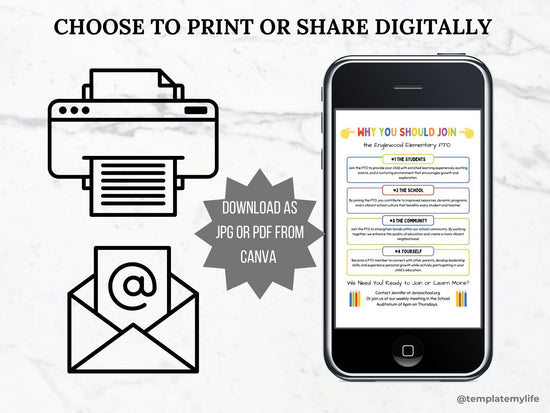Why Join PTO Flyer Editable Template - Recruitment Made Easy – Template ...